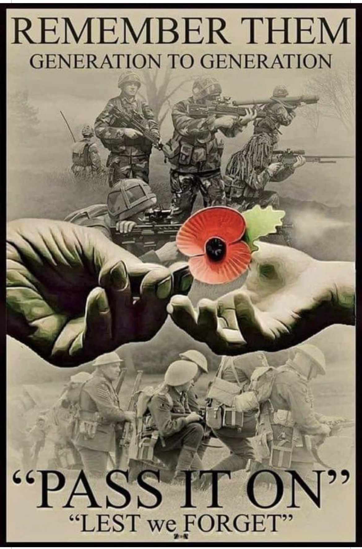 We Will Remember Them Remembrance Day Invitations