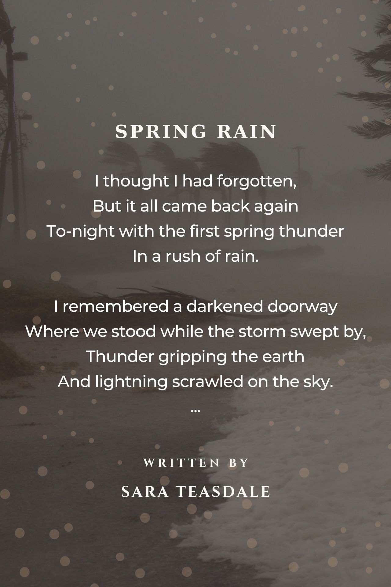 Famous Rain Poems