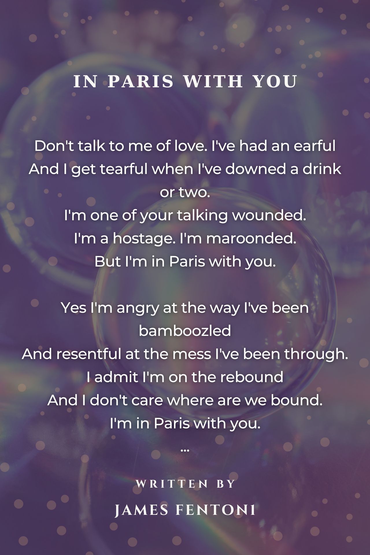 Paris Poems Quotes