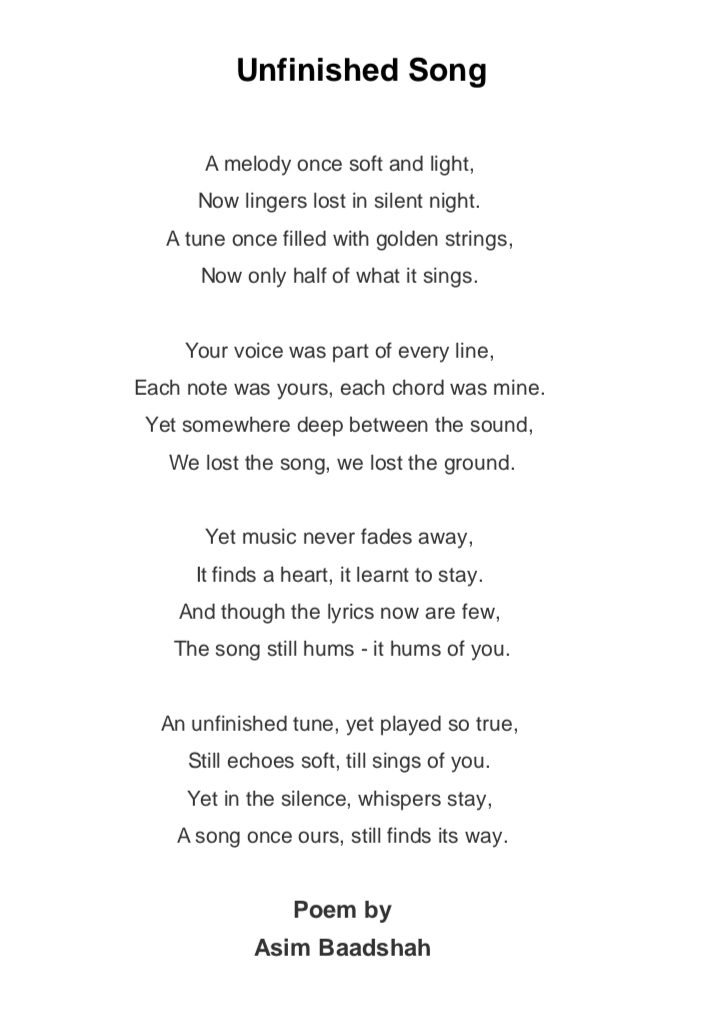 Unfinished Song