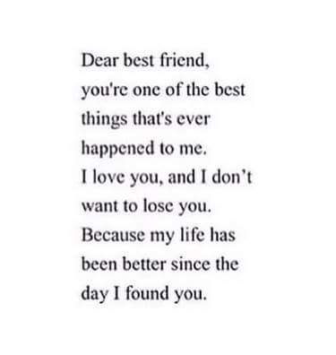 I Love You Best Friend Poems