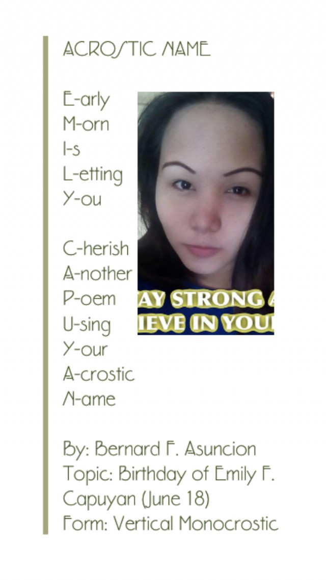 Acrostic Poem Name Girl | Sitedoct.org