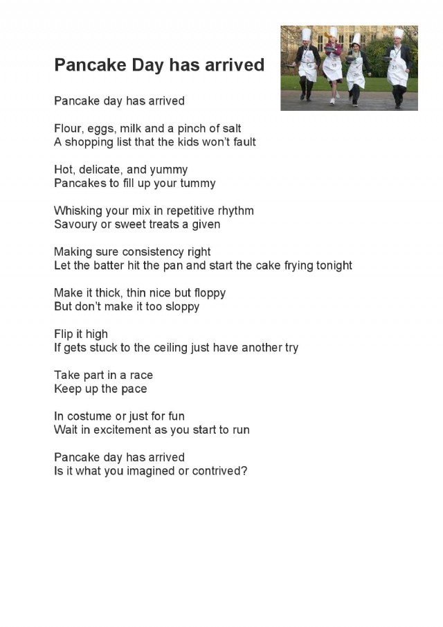 Poems About Pancakes