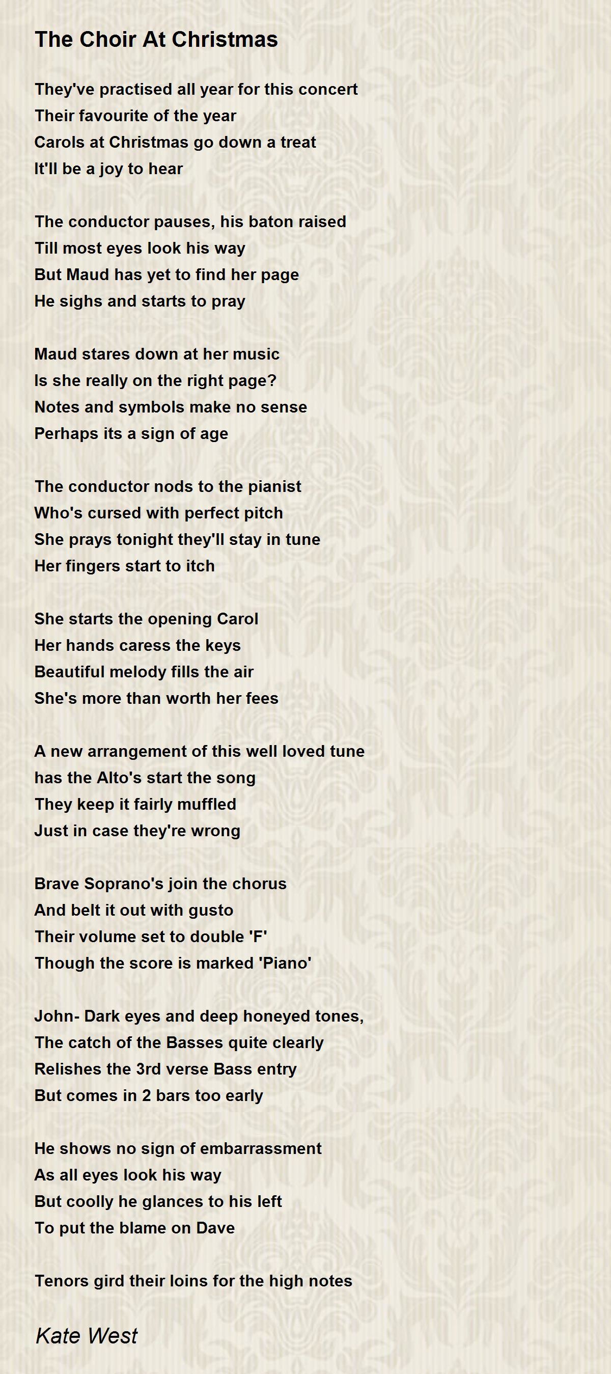 Examples Of Choir Verse