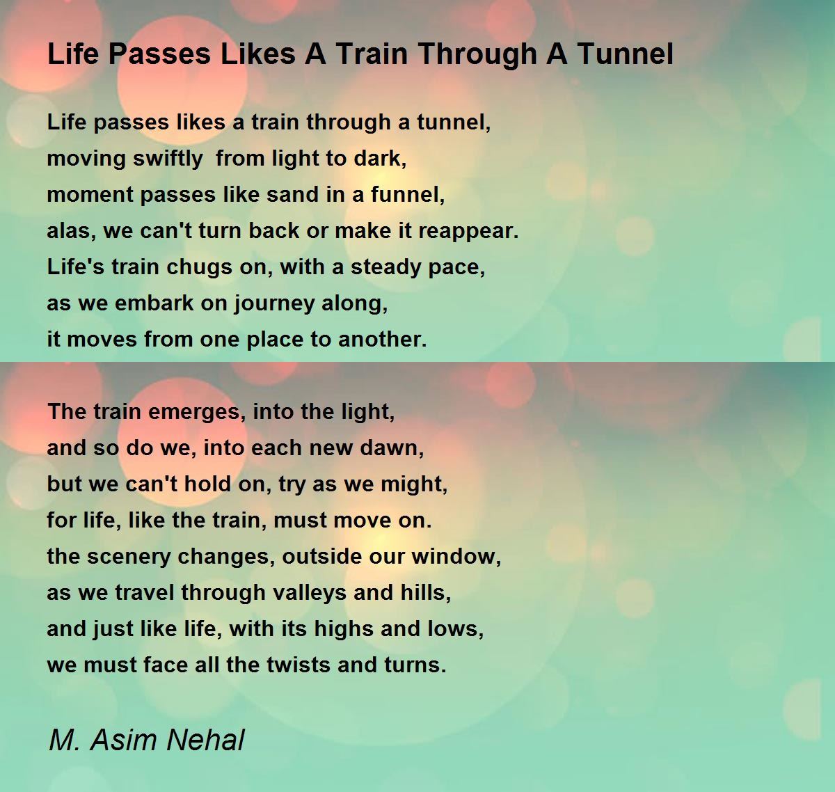 Train Poems About Life And Love - Infoupdate.org