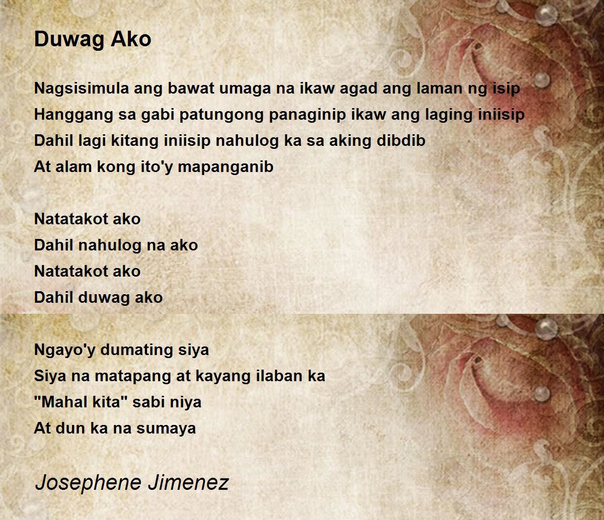 Natatakot Ako Quotes