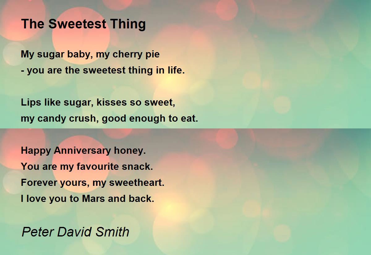 You Are The Sweetest Thing