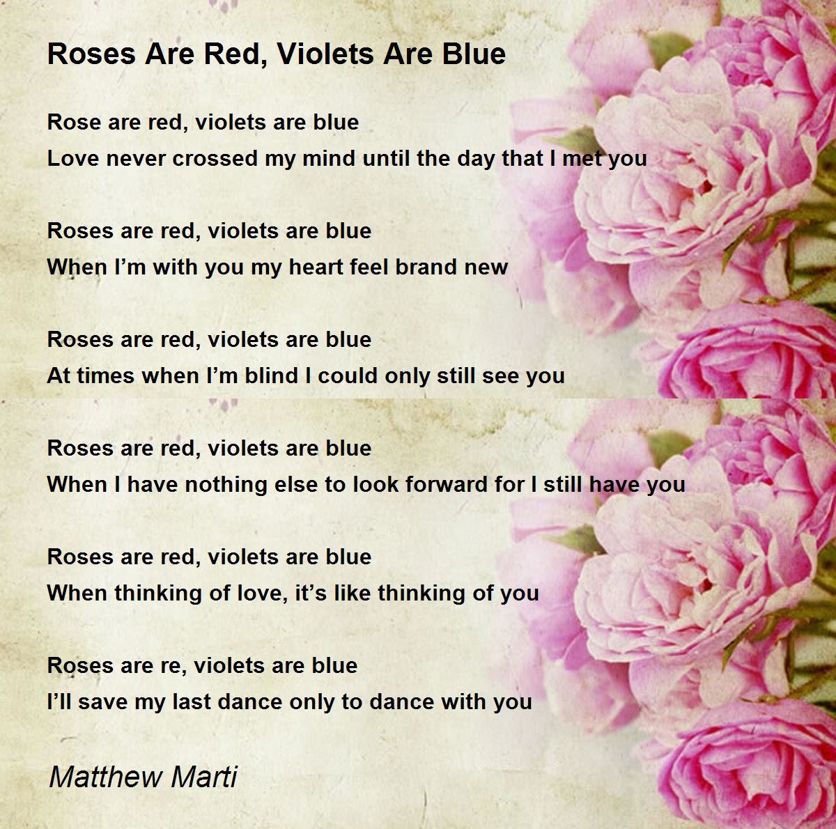 Roses Are Red Violets Blue Is What Type Of Poem Sitedoct Roses Are Red Violets Blue Is What Type Of Poem Sitedoct