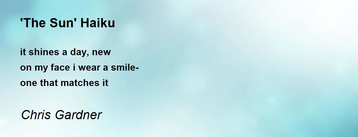 Haiku Poem About Smile