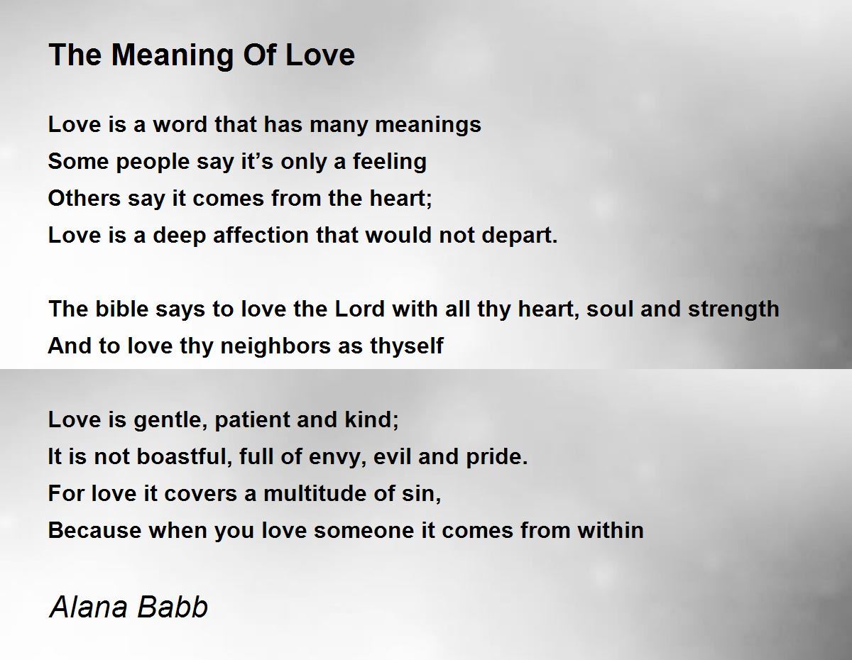 Description Of Love Description Of Love