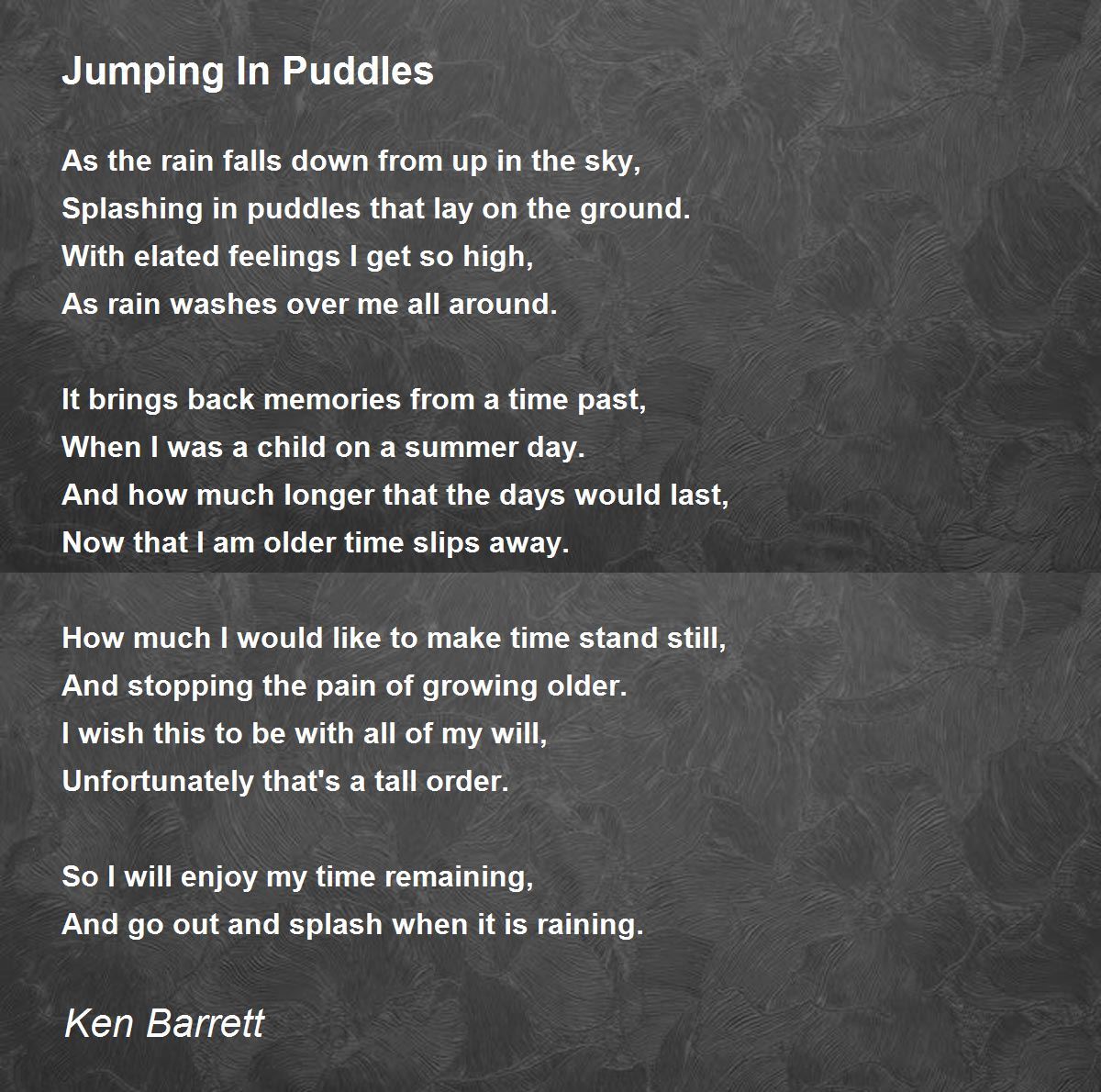 Splashing In Puddles Quotes