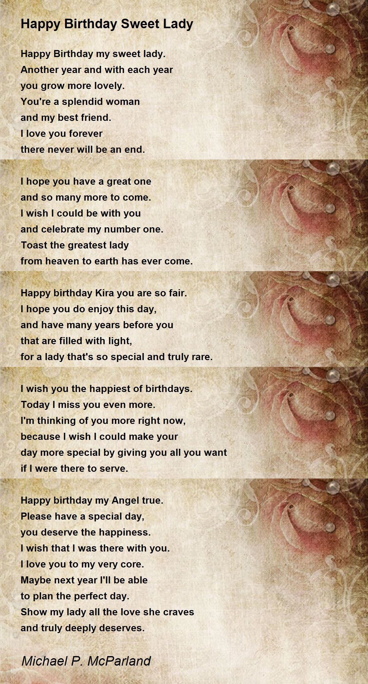 Happy Birthday Special Lady