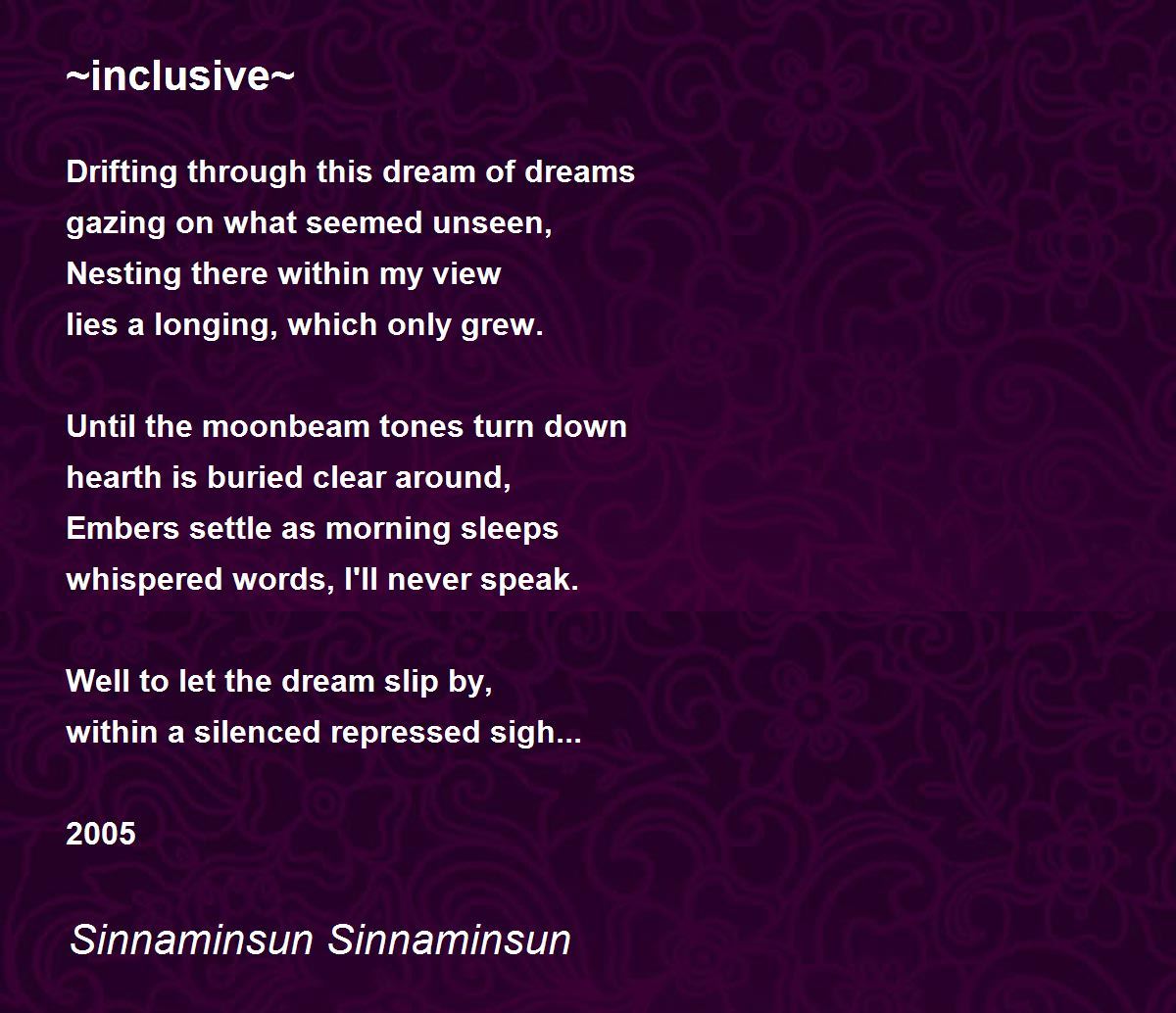 Famous Poems About Inclusion