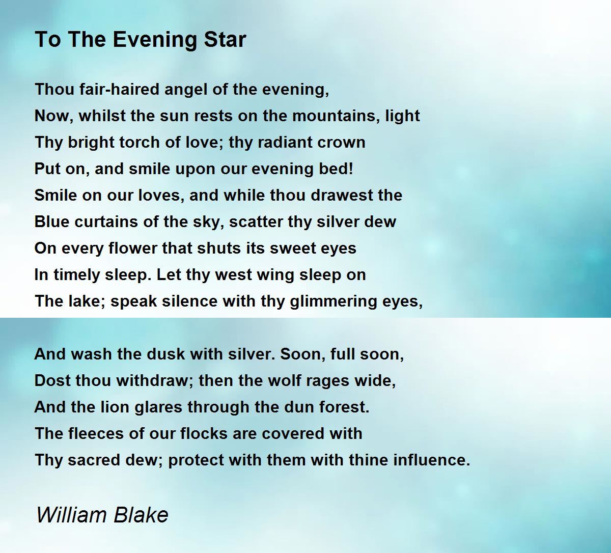 To The Evening Star Poem Sinhala Meaning Infoupdate