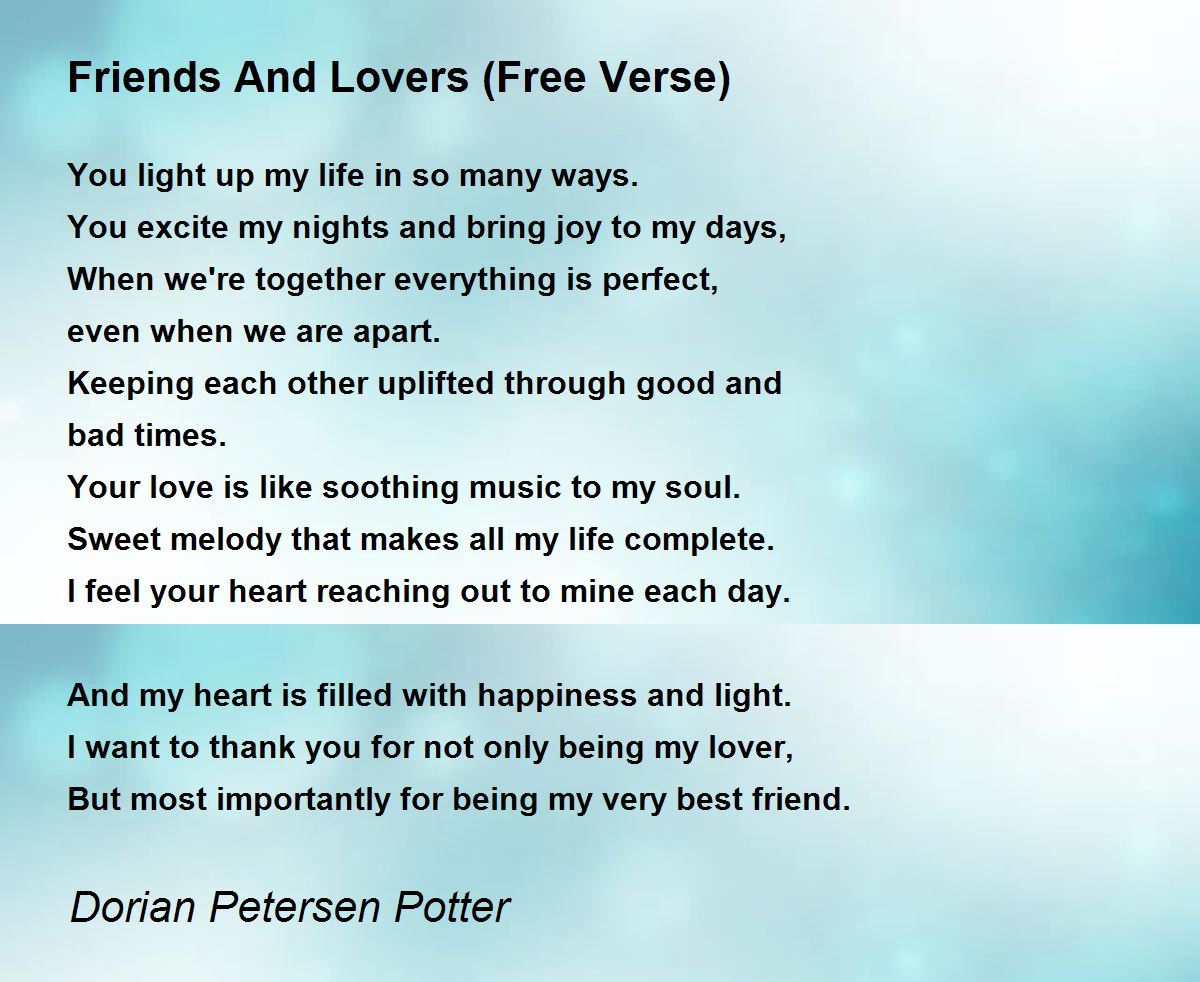 Free Verse Poem Examples Free Verse Poem Examples