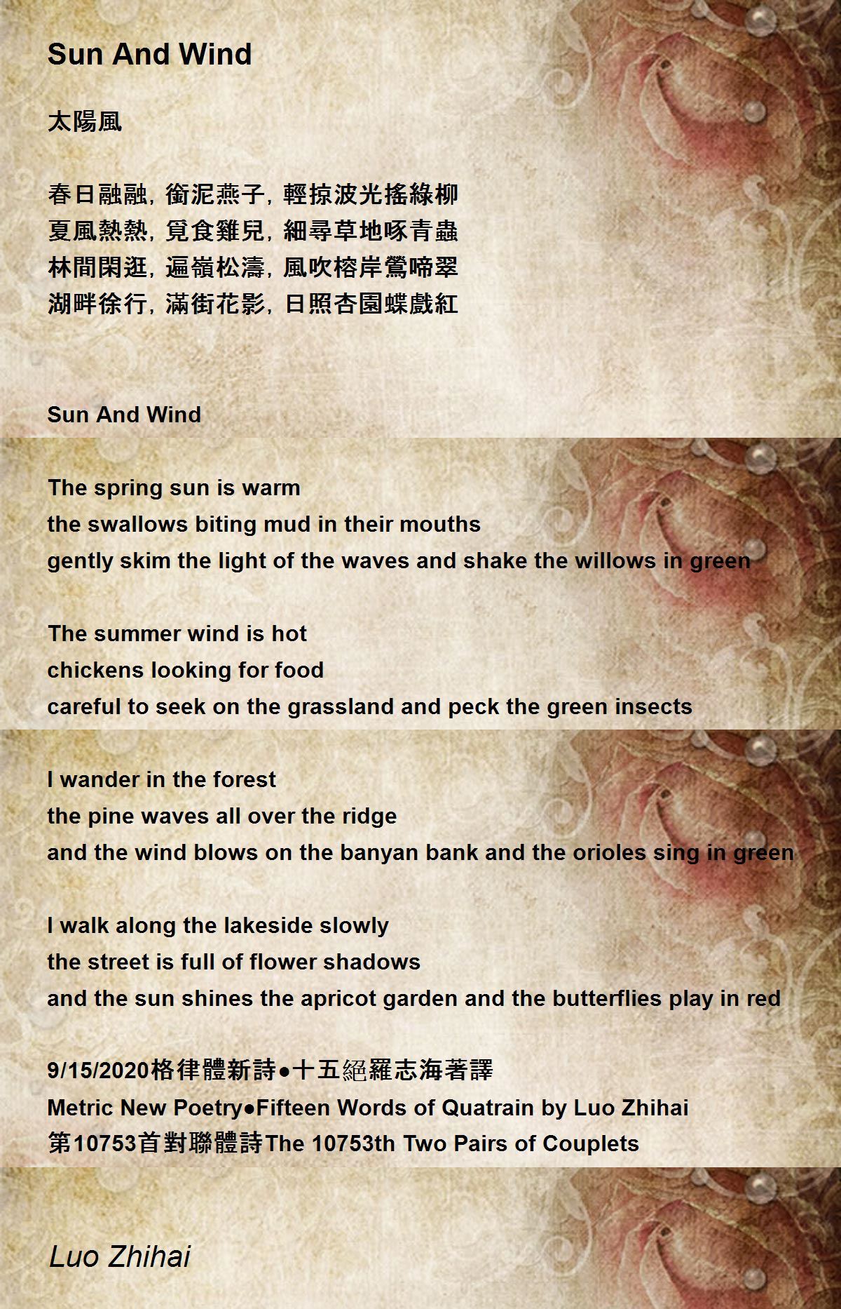 Wind Poetry When I Was The Wind — June Road Press
