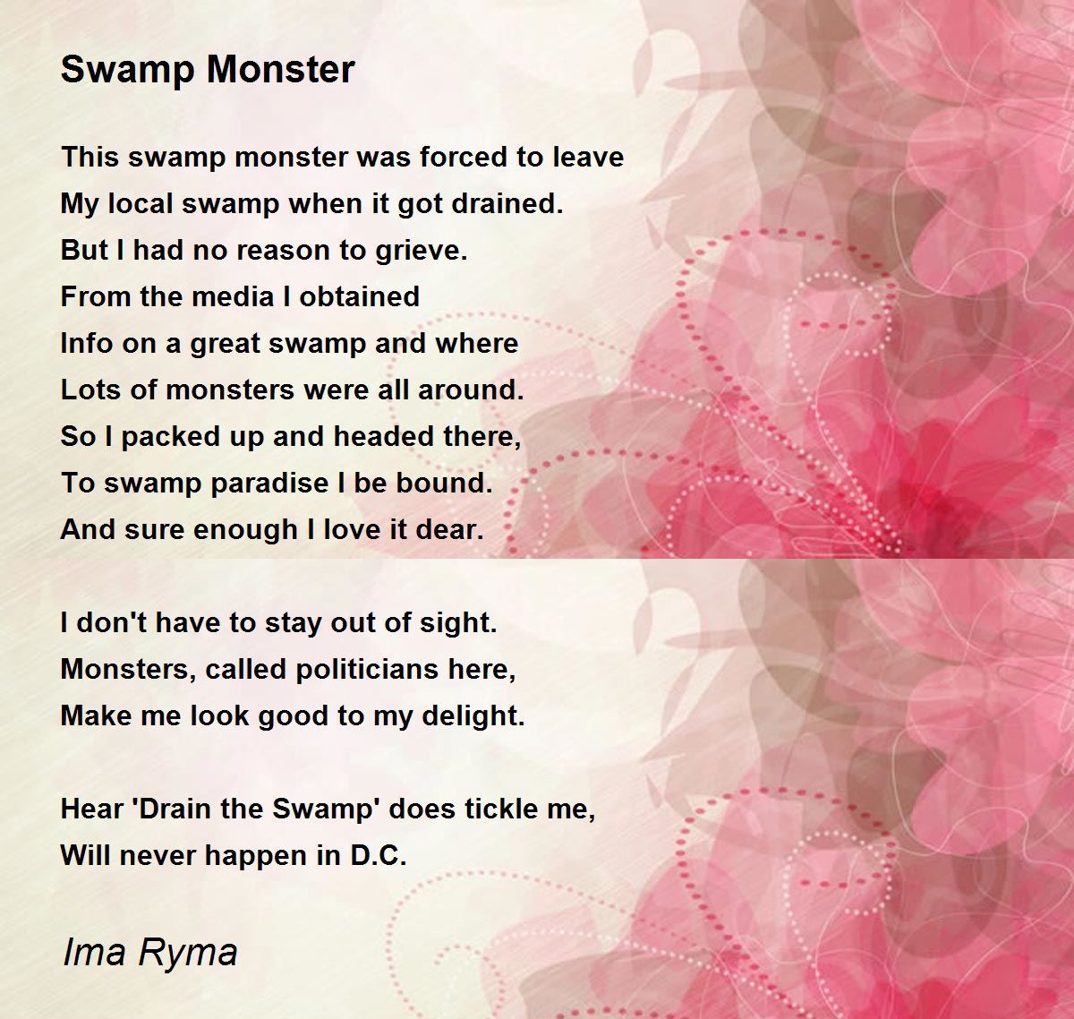 Swamp Woman Get Me Out