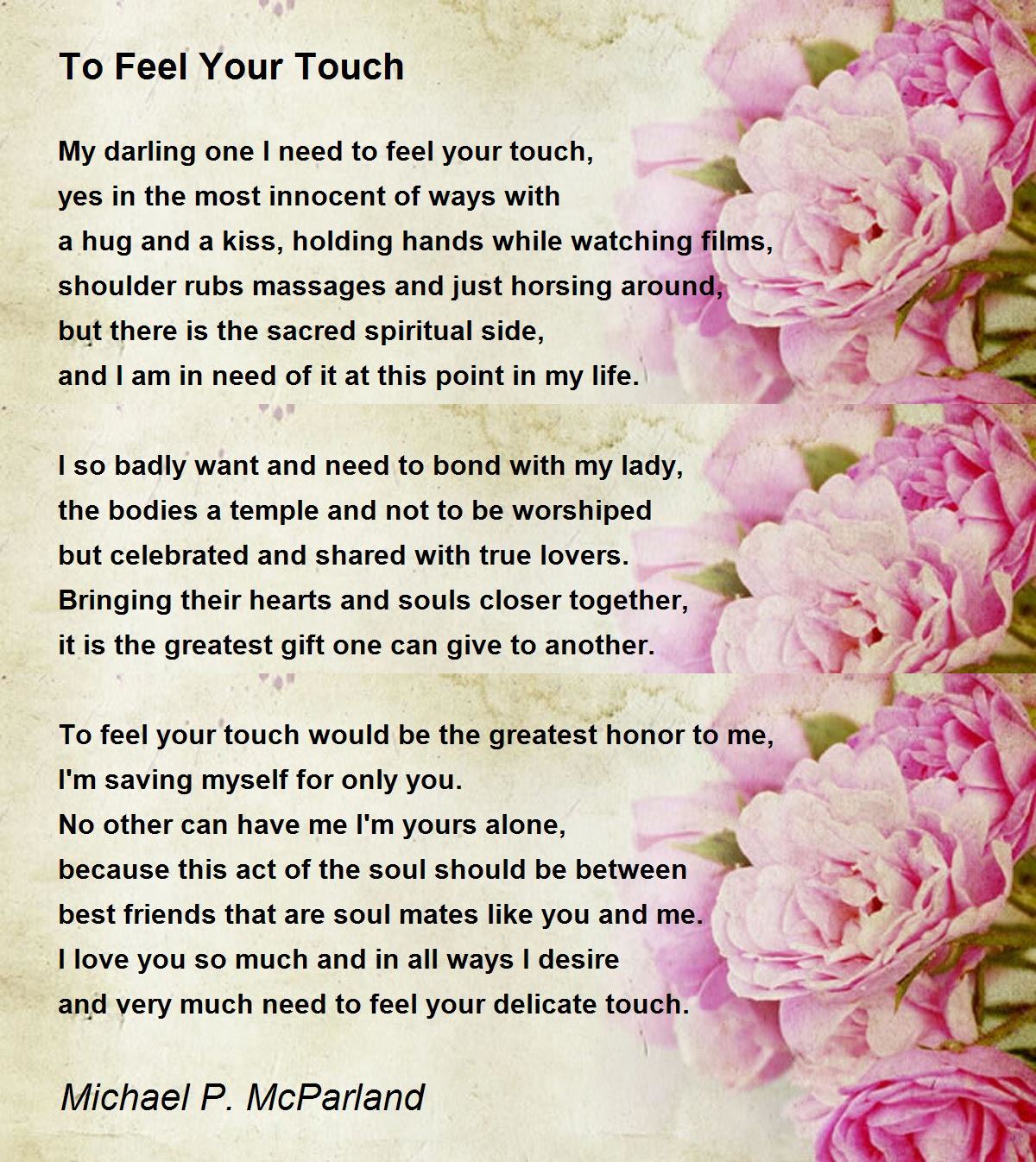 I Want To Feel Your Touch