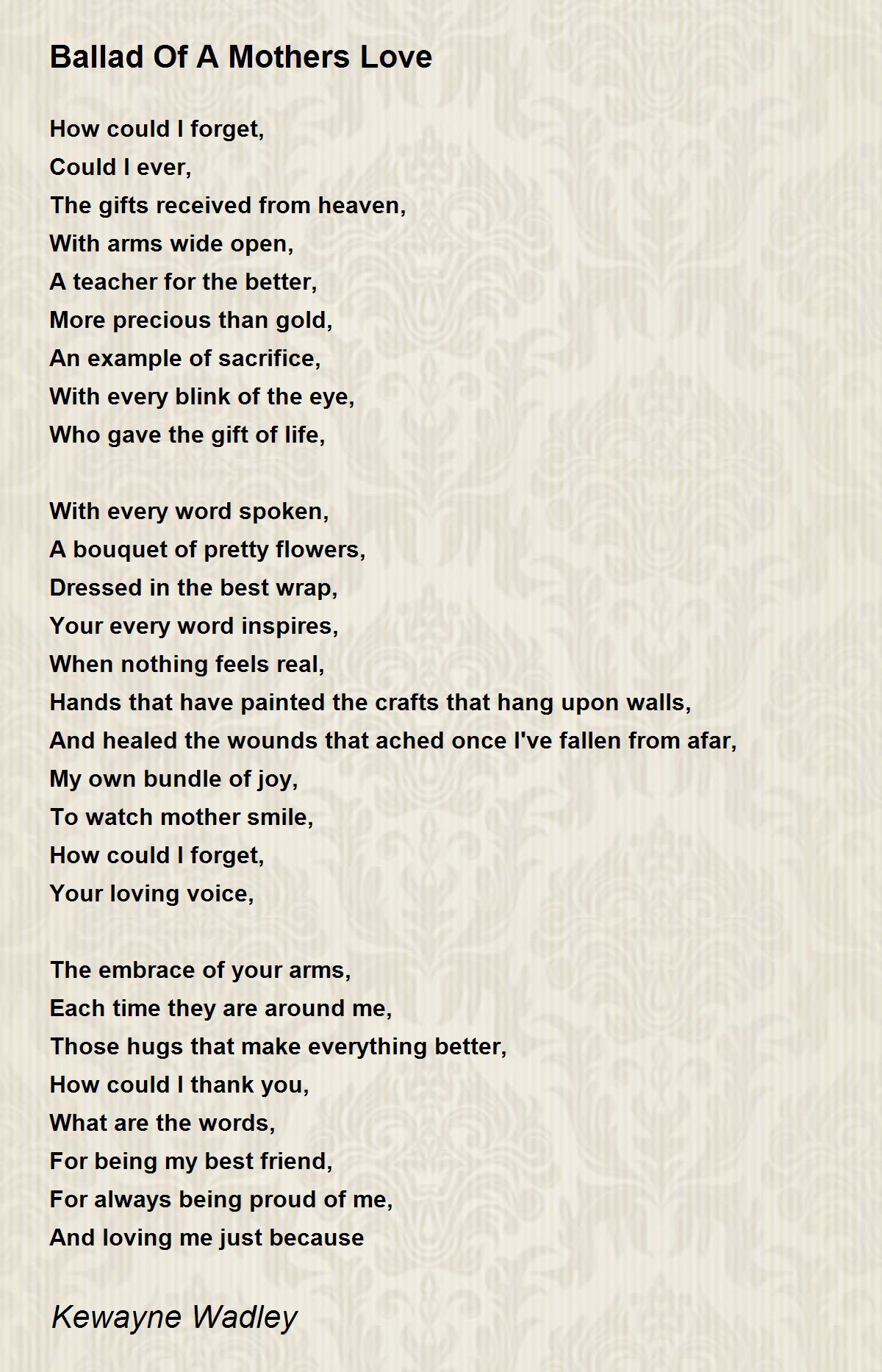 Ballad Poem Examples Ballad Poem Examples