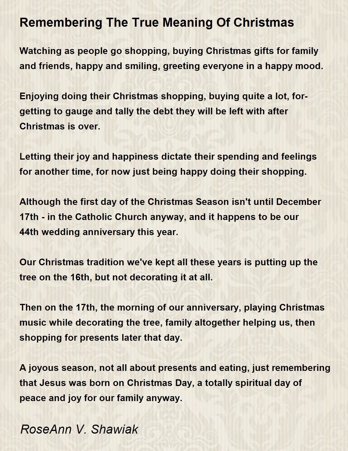 A Great List To Bring Back The True Meaning Of Christmas 48 OFF