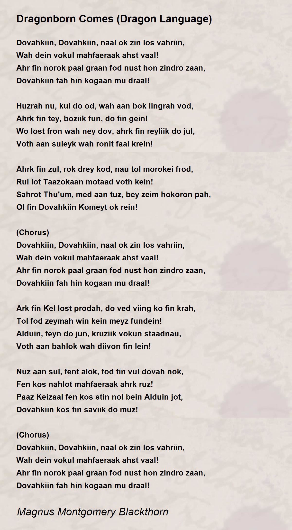 Dragonborn Translator Malukah – The Dragonborn Comes (Skyrim)