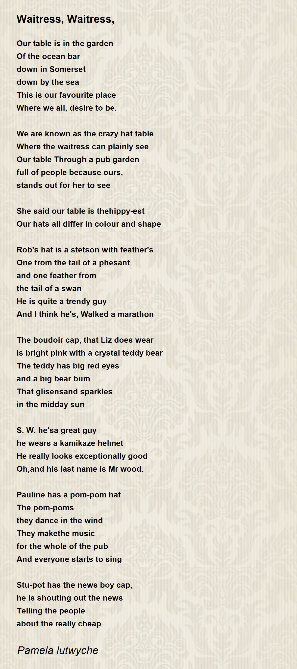 Waitress Funny Thank You Poems Waitress (DVD) (2008)