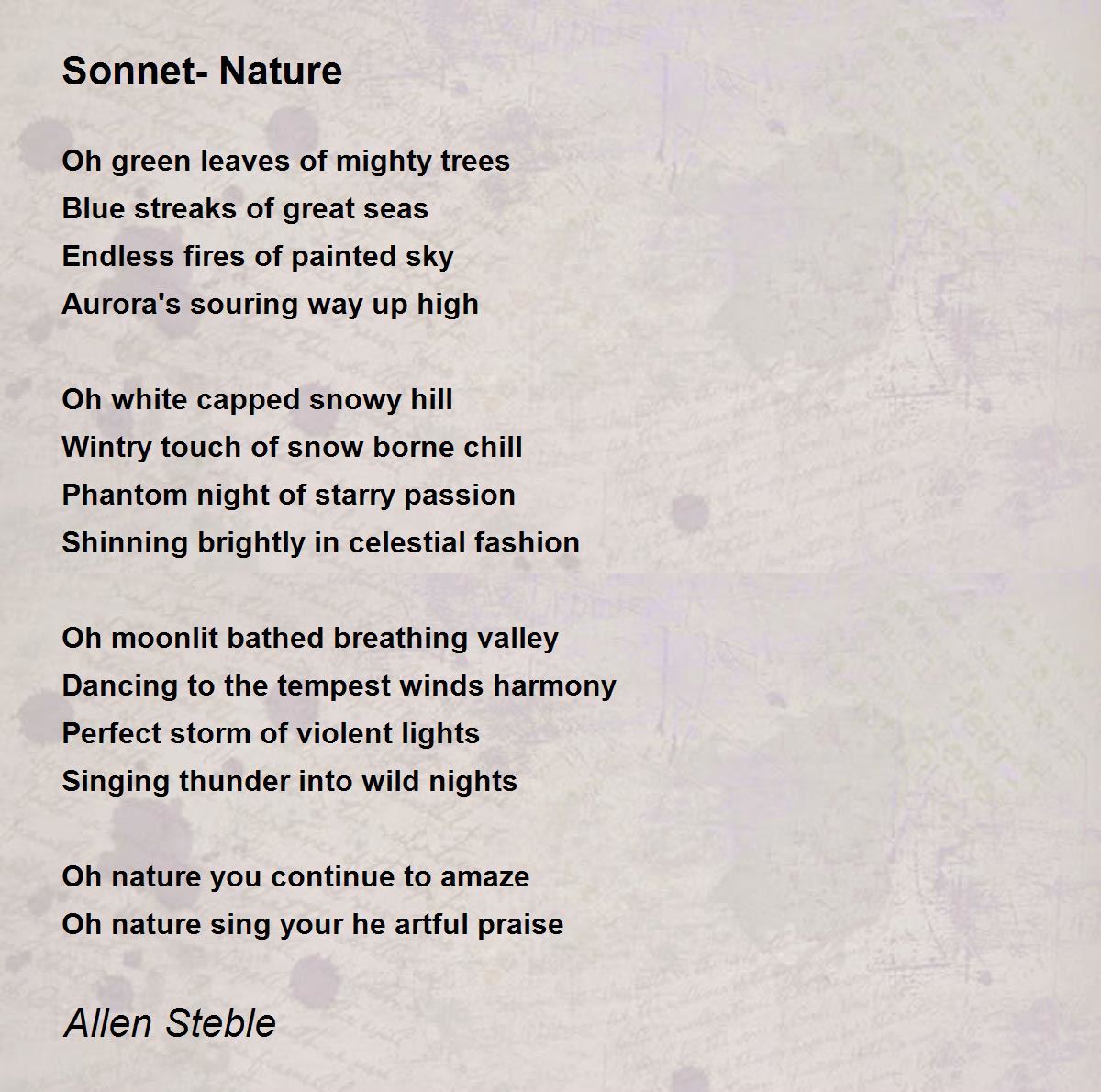 Sonnet Poem Definition