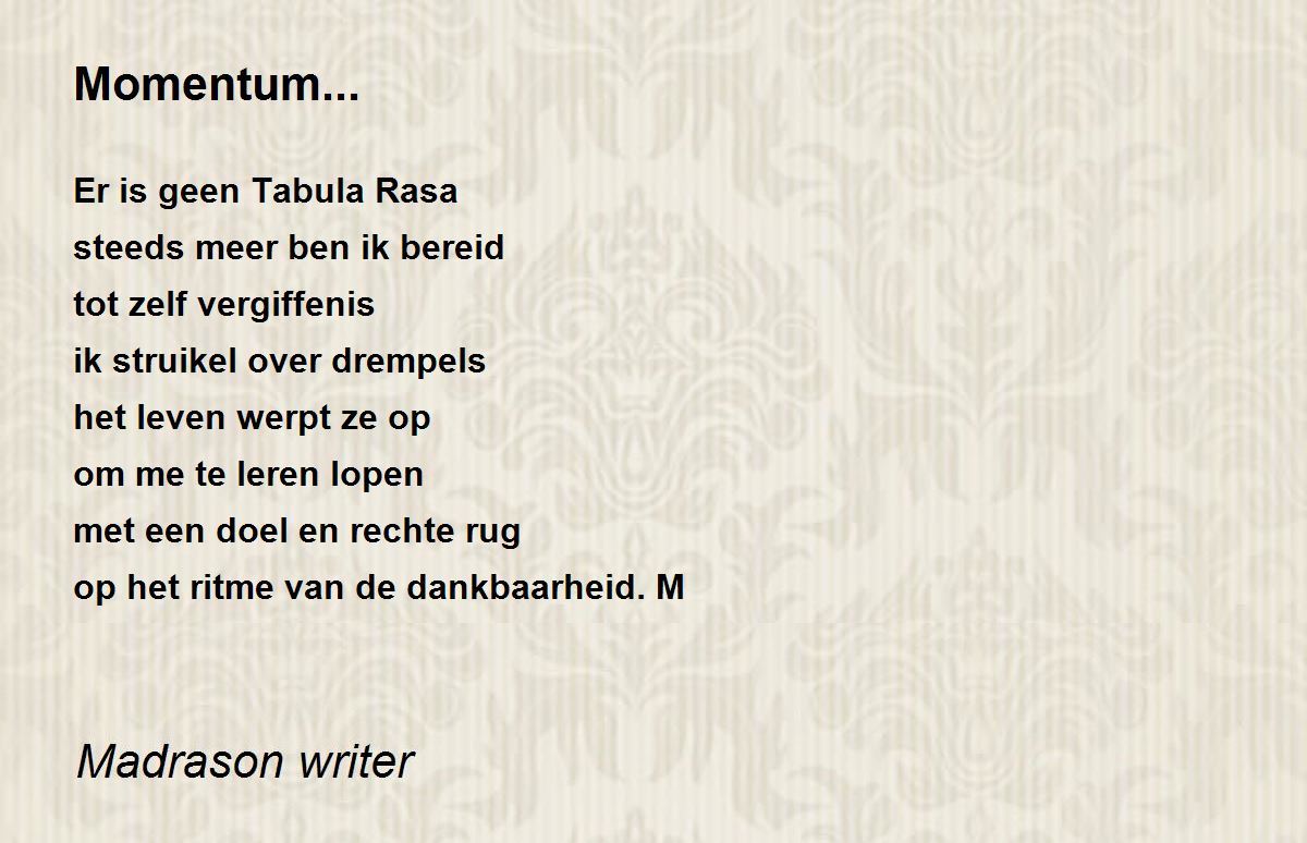 What Is An Acrostic Poem For Momentum - Infoupdate.org