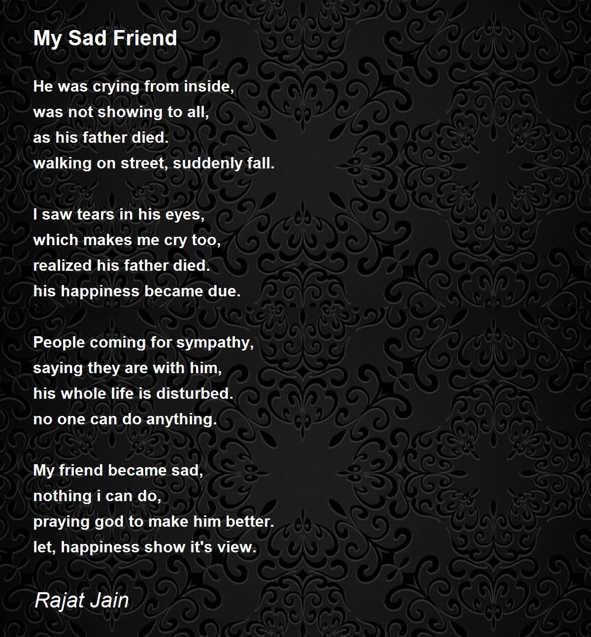 Sad Poetry In English For Friends Sad Poetry In English For Friends
