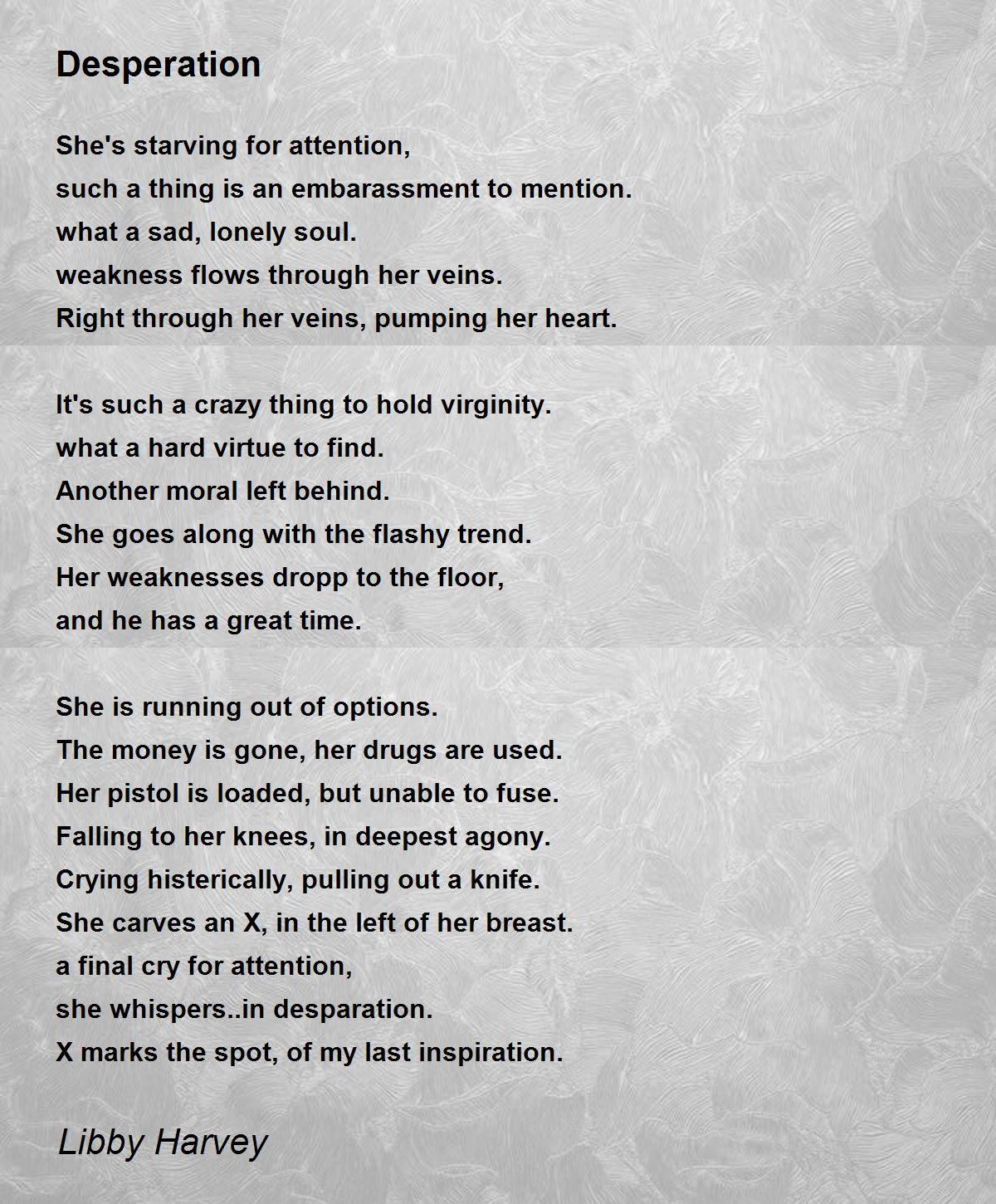 Desperation Poems Quotes