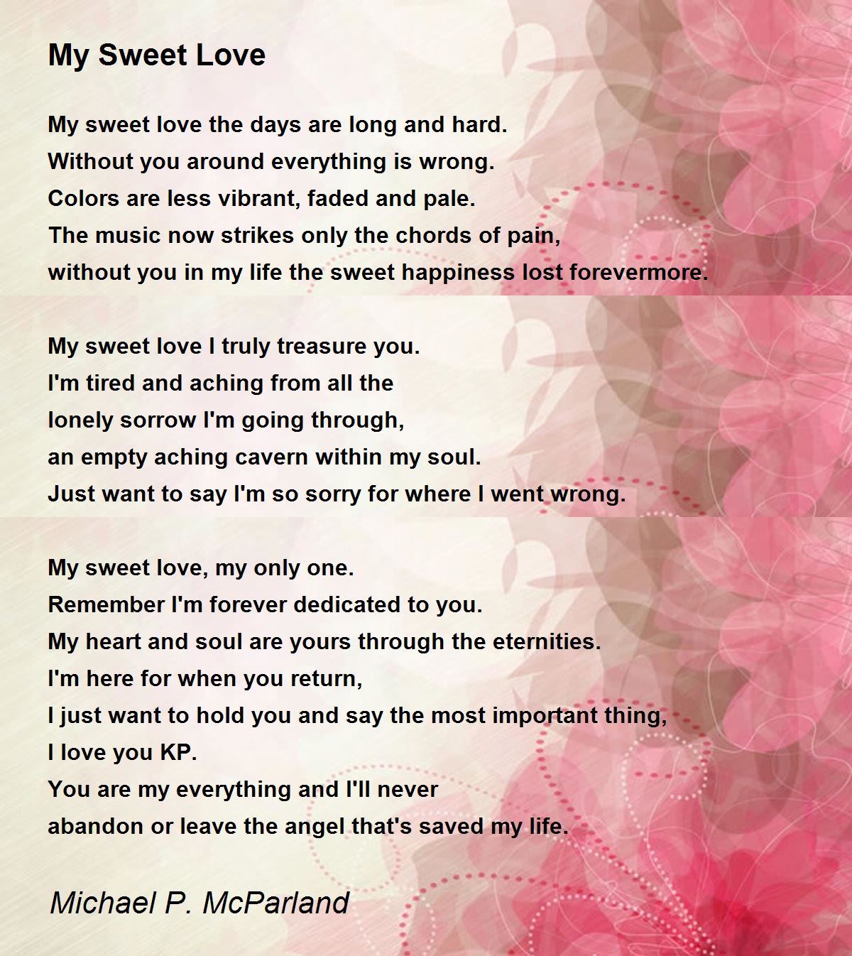 My Sweet Love