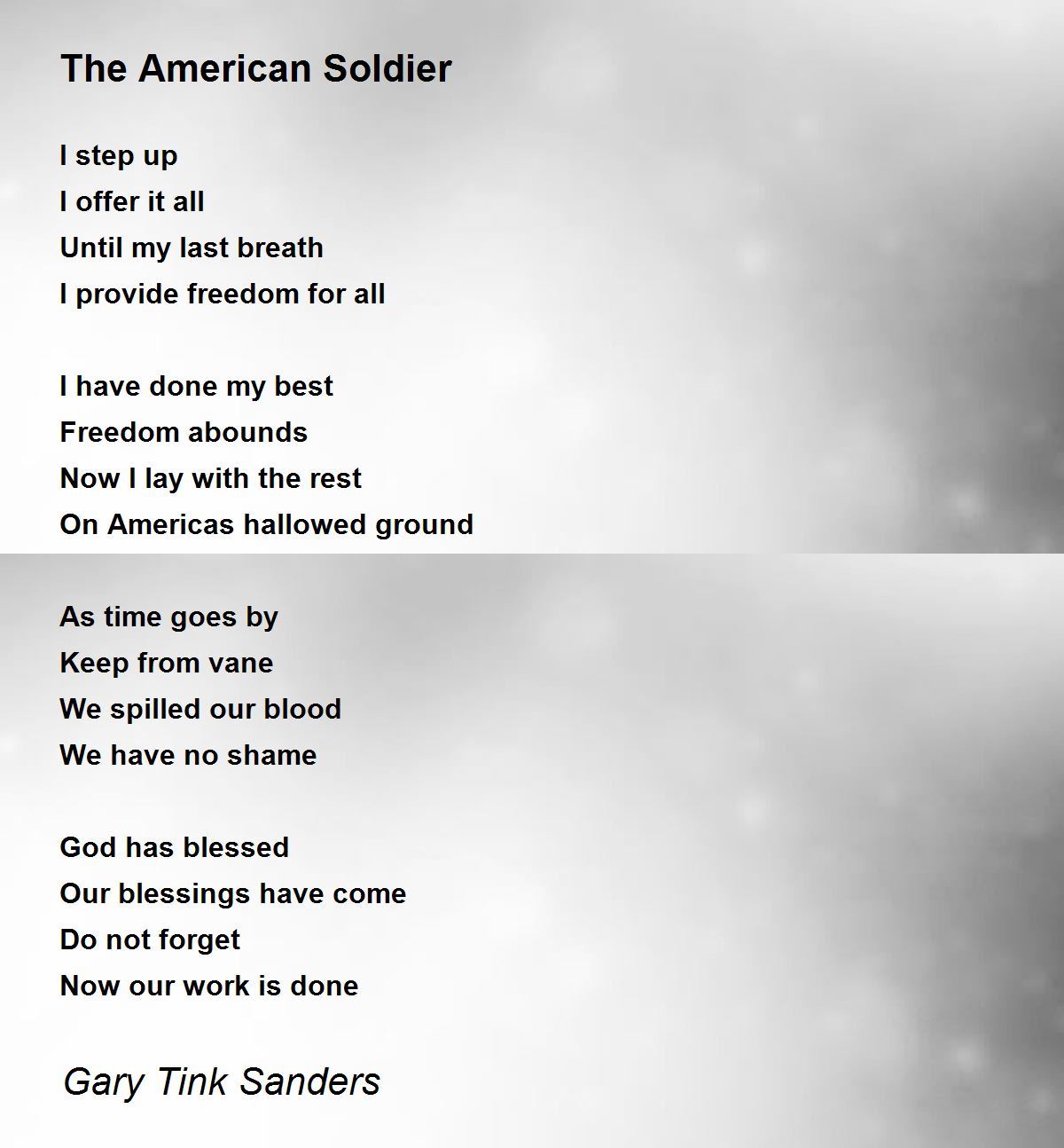 American Military Poems Memorial Day Poems | Examples Of Memorial Day