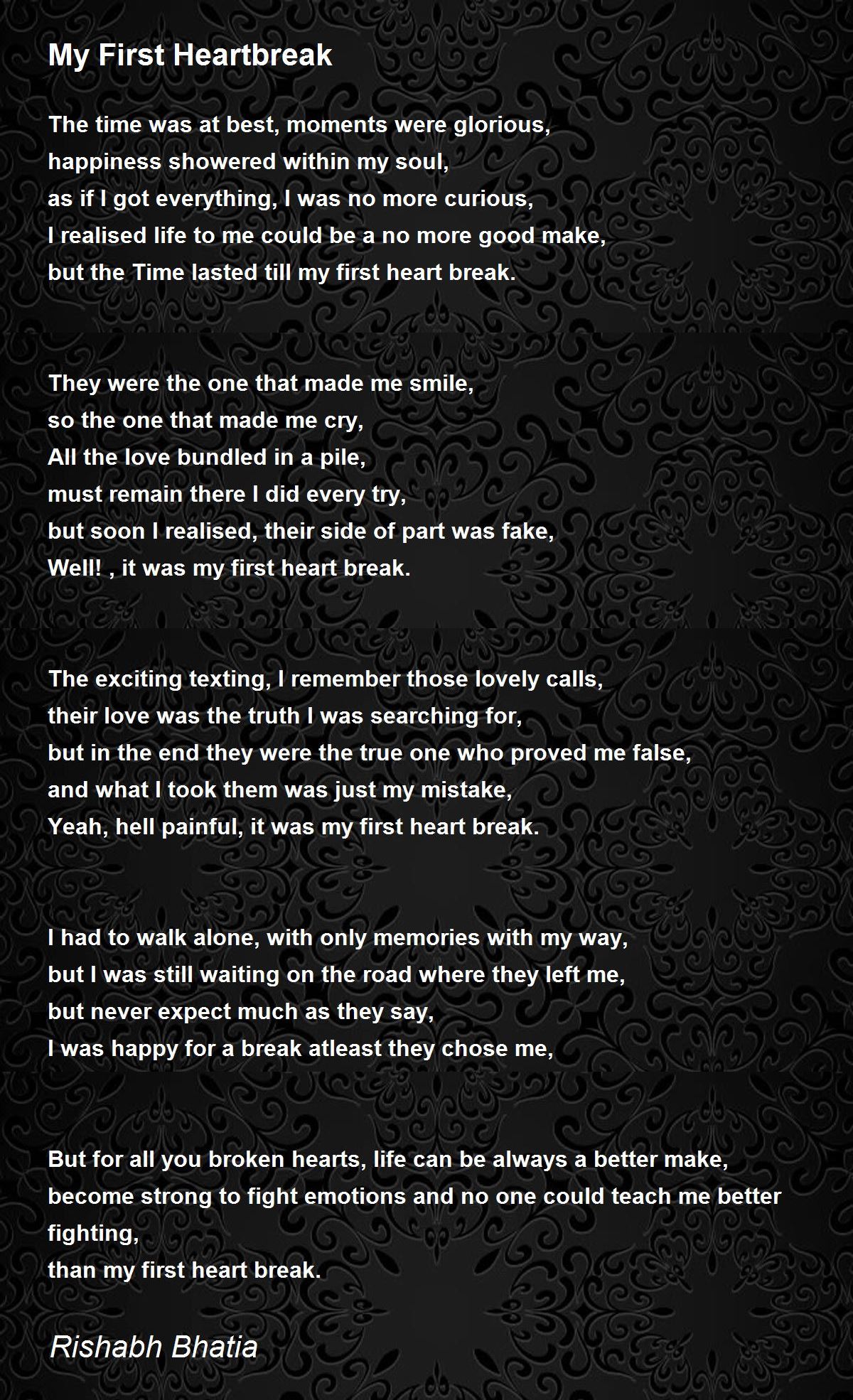 Broken Heart Poems That Rhyme