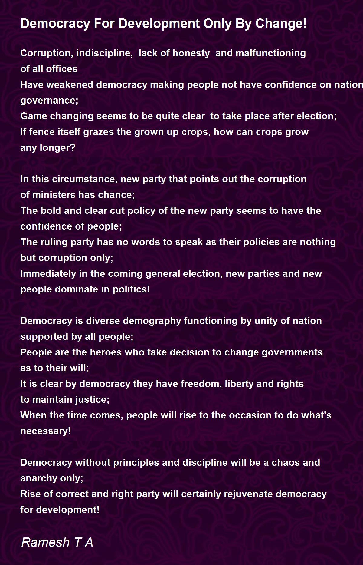 Democracy Development Quotes