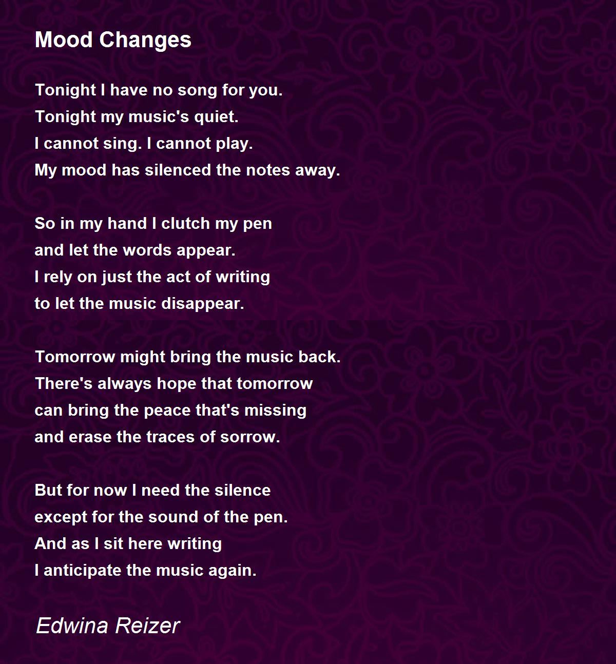 Imagery Poems About Mood Poetic Structure | English Composition II