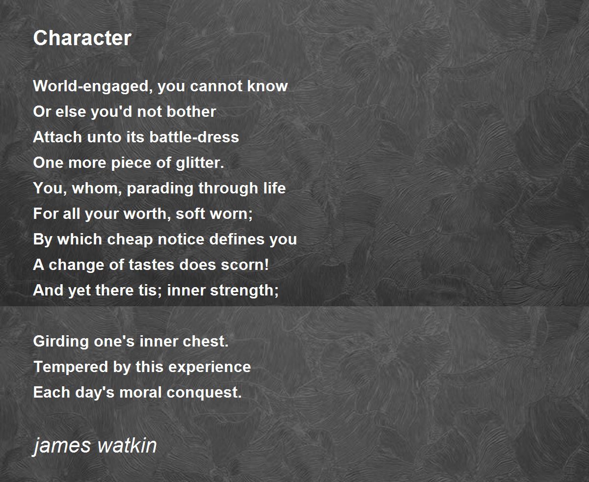 Character Poems