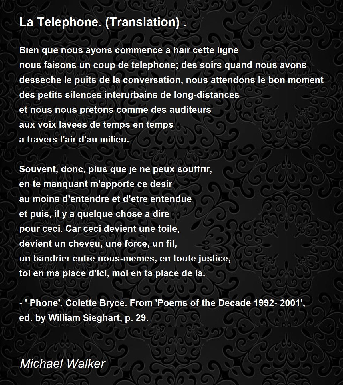 Poeme Etre Moi Memes Ai Je Besoin D'autrui Pour être Moi Même?